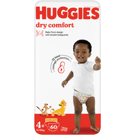 Huggies Dry comfort jumbo pack size 4+ Diaper jumbo 60 pack – Vaal ...